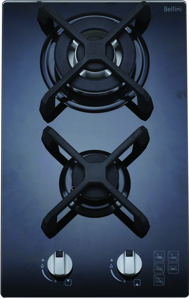 30cm 2 Burner Gas Glass Cooktop - Bellini